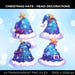 Blue Cute Vtuber Santa Hats | Kawaii Christmas Discord Winter Snow ...