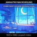 Starry Night Japanese Bedroom Scene | Animated Background | Cozy ...