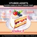 Cake Vtuber Assets PNG | Kawaii Cake Decorations | Transparent Props ...