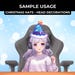 Blue Cute Vtuber Santa Hats | Kawaii Christmas Discord Winter Snow ...