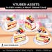 Cake Vtuber Assets PNG | Kawaii Cake Decorations | Transparent Props ...