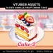 Cake Vtuber Assets PNG | Kawaii Cake Decorations | Transparent Props ...