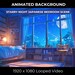 Starry Night Japanese Bedroom Scene | Animated Background | Cozy ...