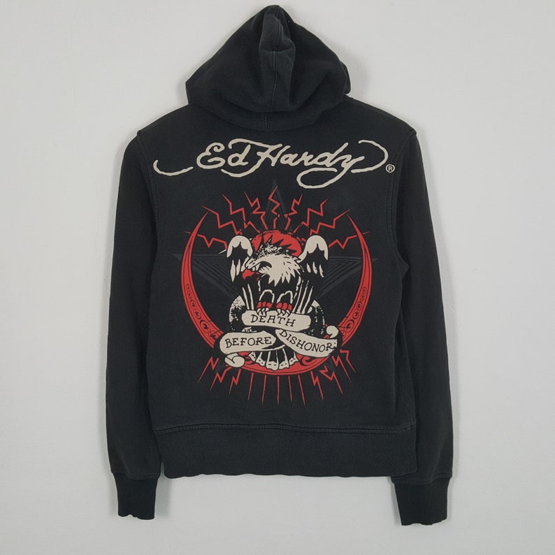 ED HARDY by Christian Audigier Designer Fashion Style Hoodies - Etsy