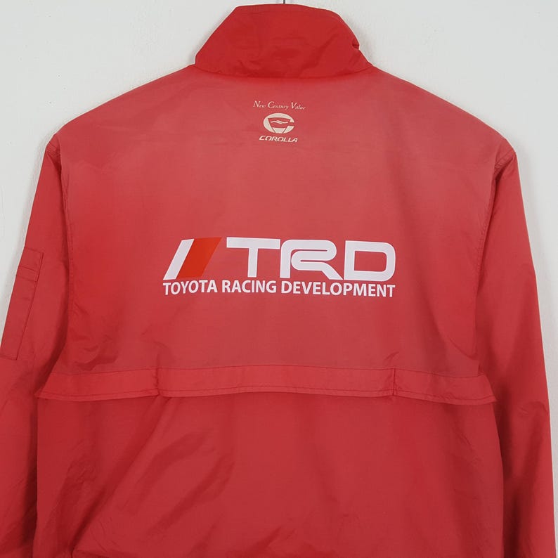 TRD TOYOTA RACING Japanese Racing Team Custom Vintage Red Jacket - Etsy