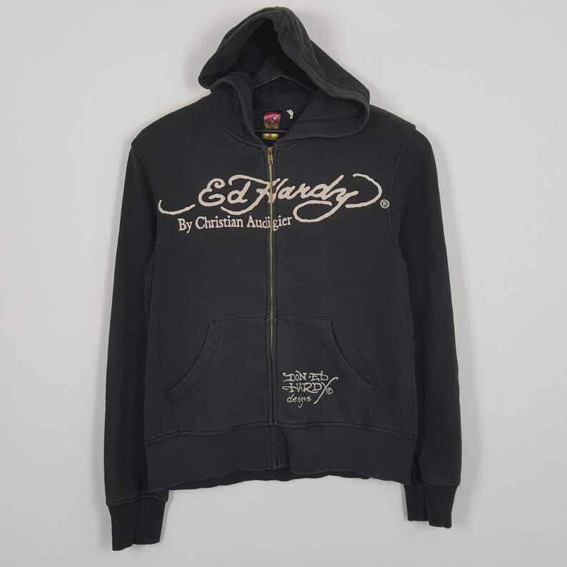 ED HARDY by Christian Audigier Designer Fashion Style Hoodies - Etsy