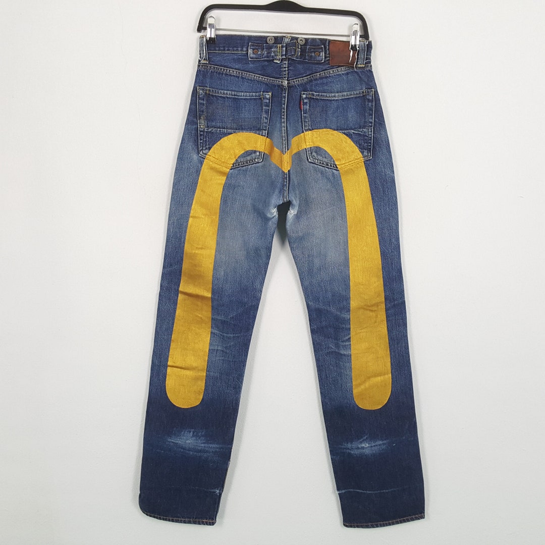 EVIS Japanese Brand Daicock Custom Design Distressed Vintage Denim ...
