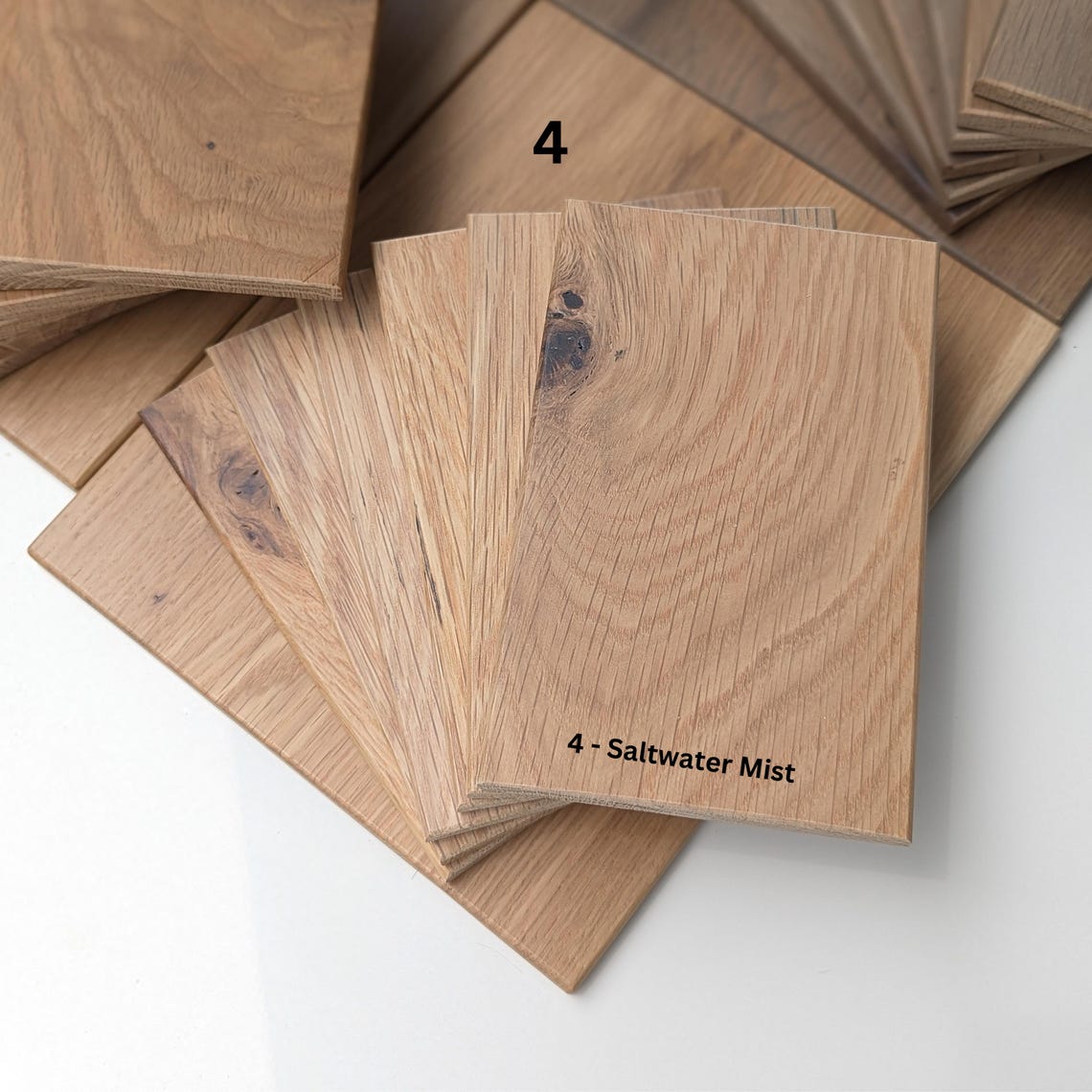 Wood Samples - Set of 4 on White Oak - Etsy