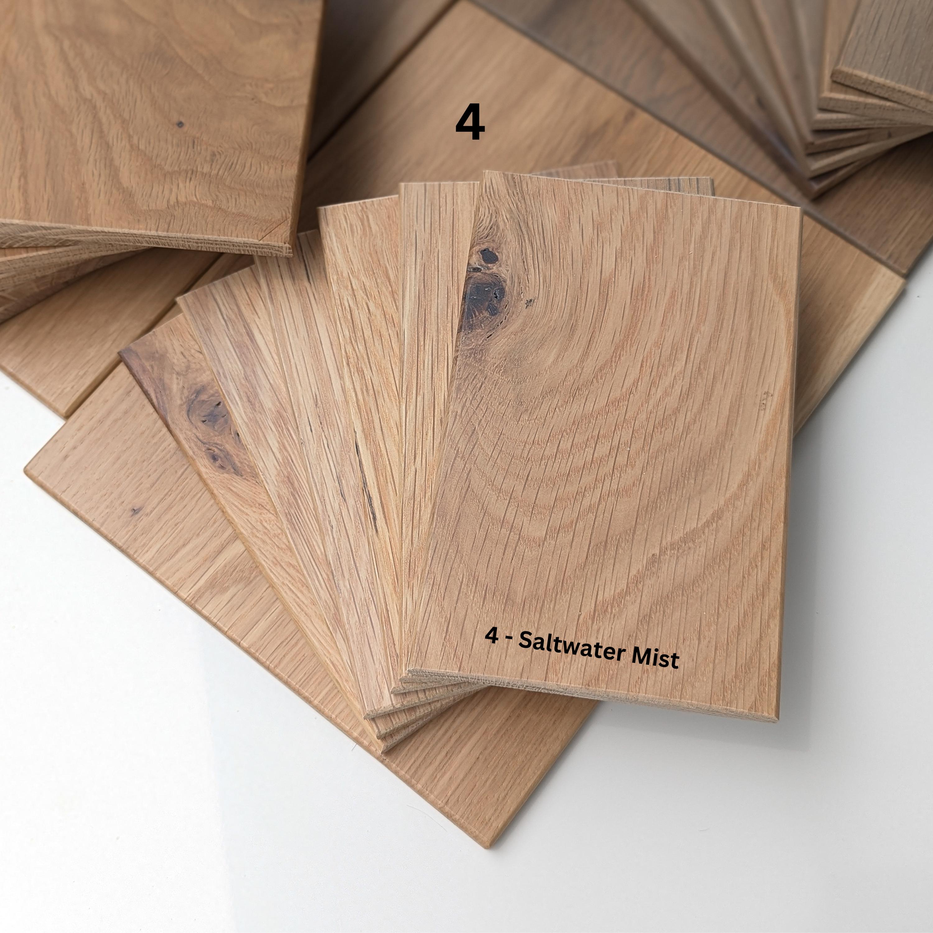 Wood Samples - Set of 4 on White Oak - Etsy