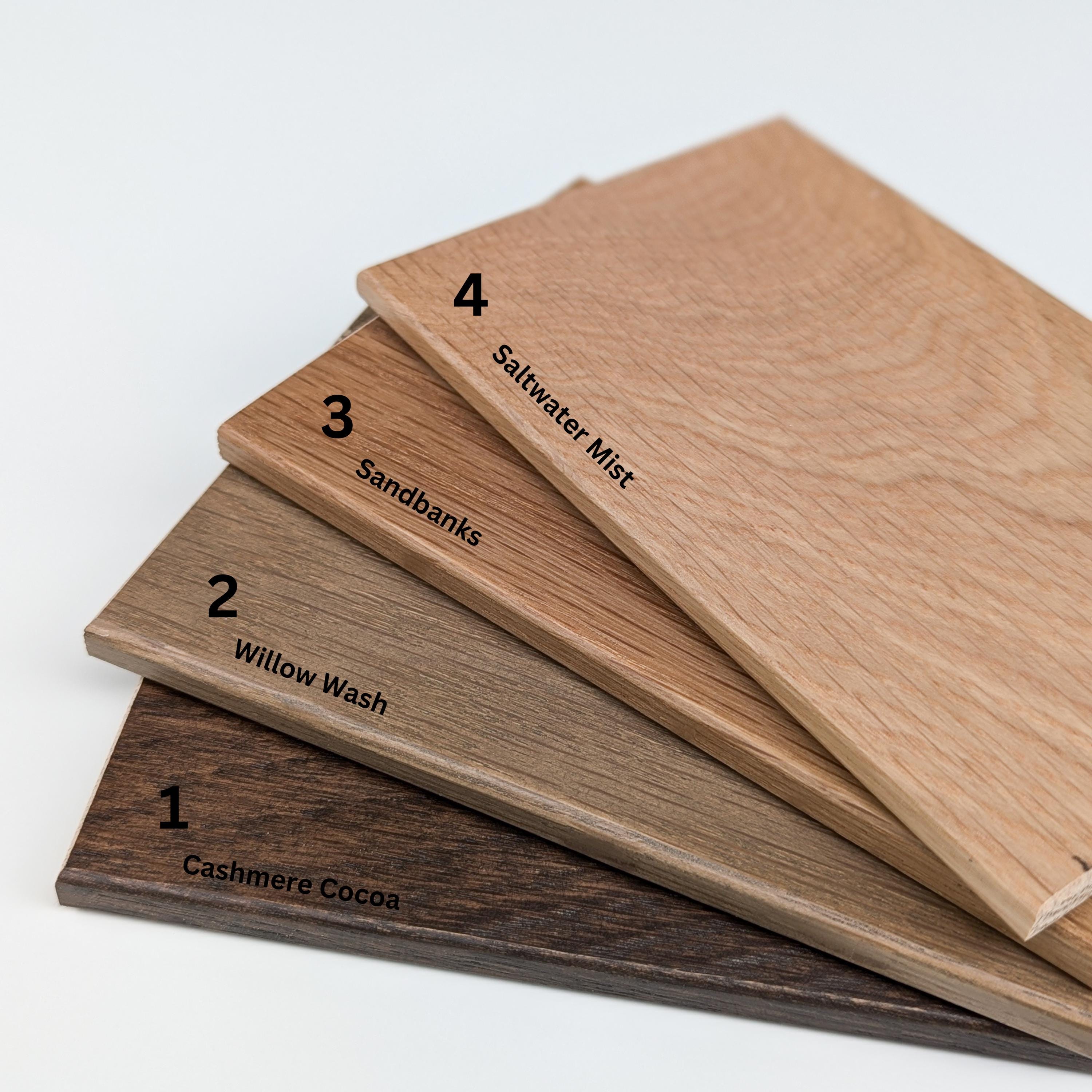 Wood Samples - Set of 4 on White Oak - Etsy