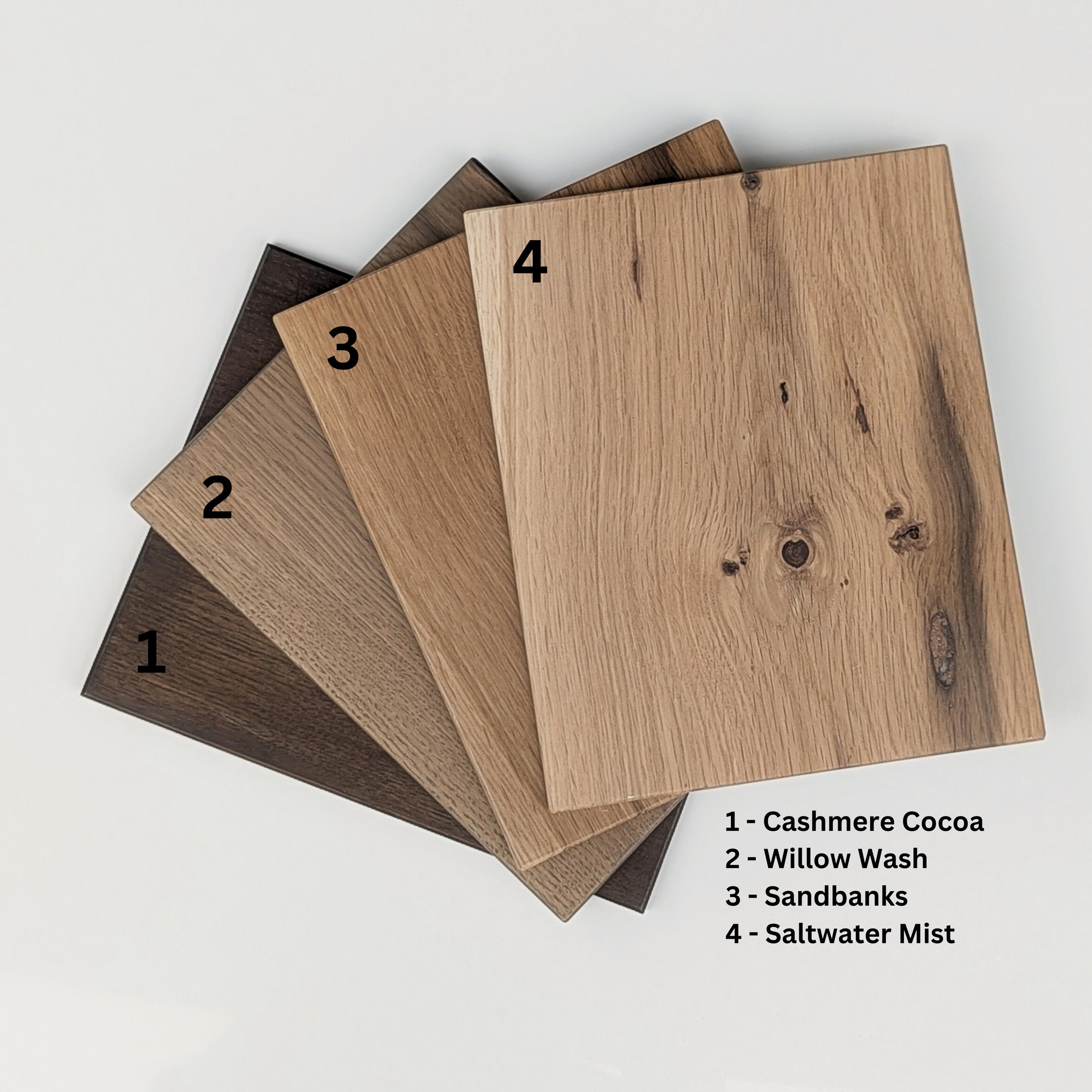 Wood Samples - Set of 4 on White Oak - Etsy