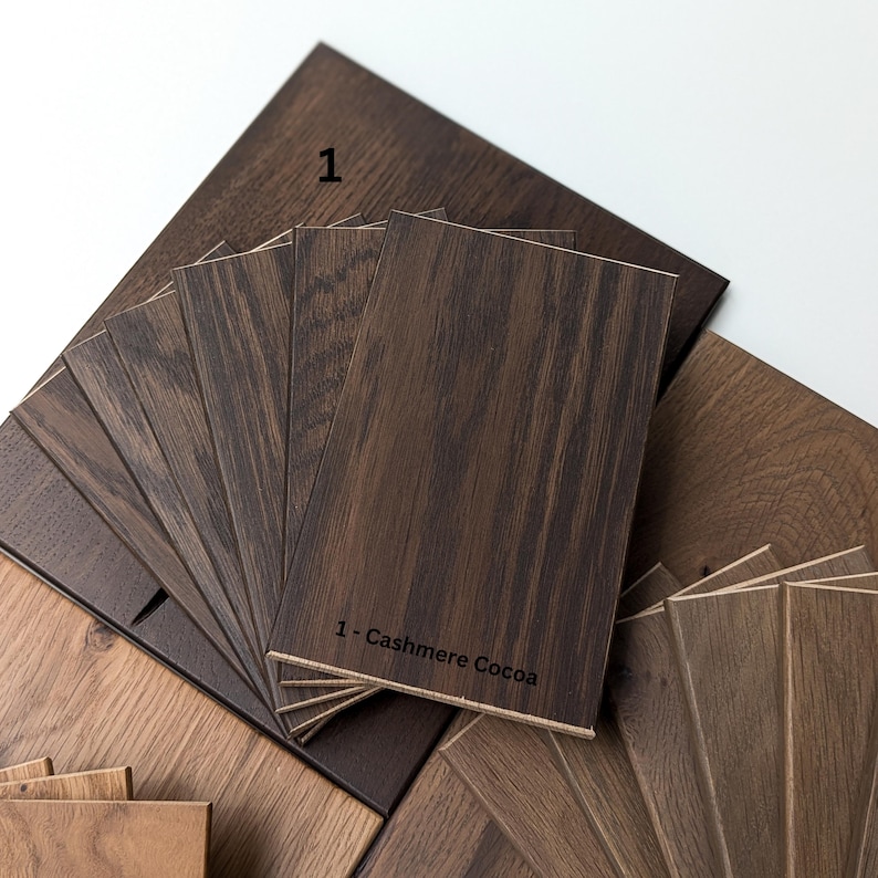 Wood Samples - Set of 4 on White Oak - Etsy