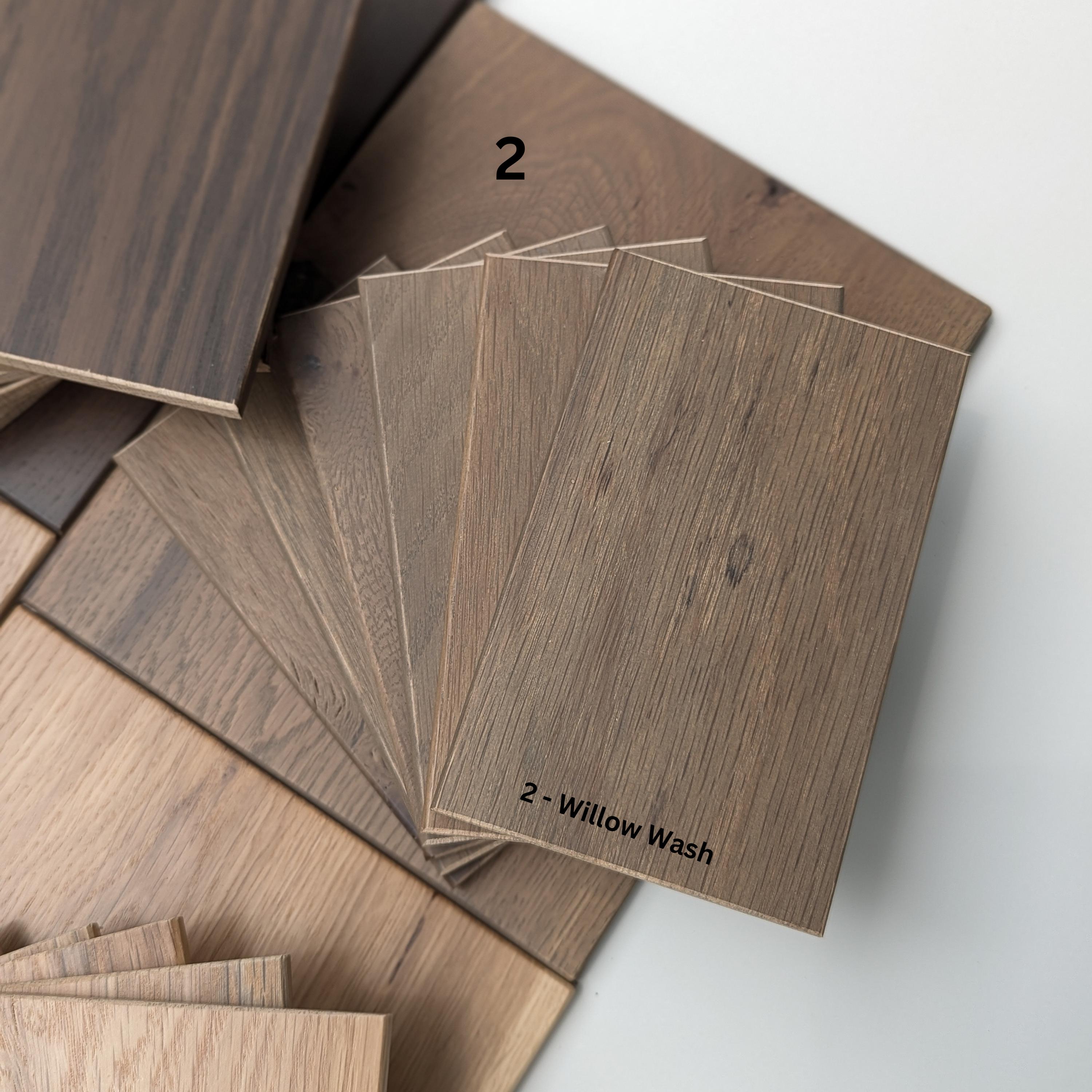 Wood Samples - Set of 4 on White Oak - Etsy