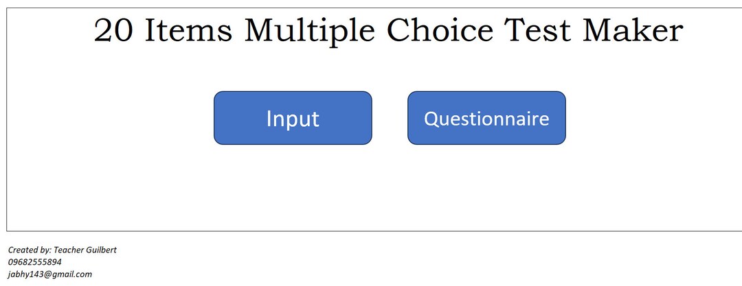 Multiple Choice Maker System - Etsy