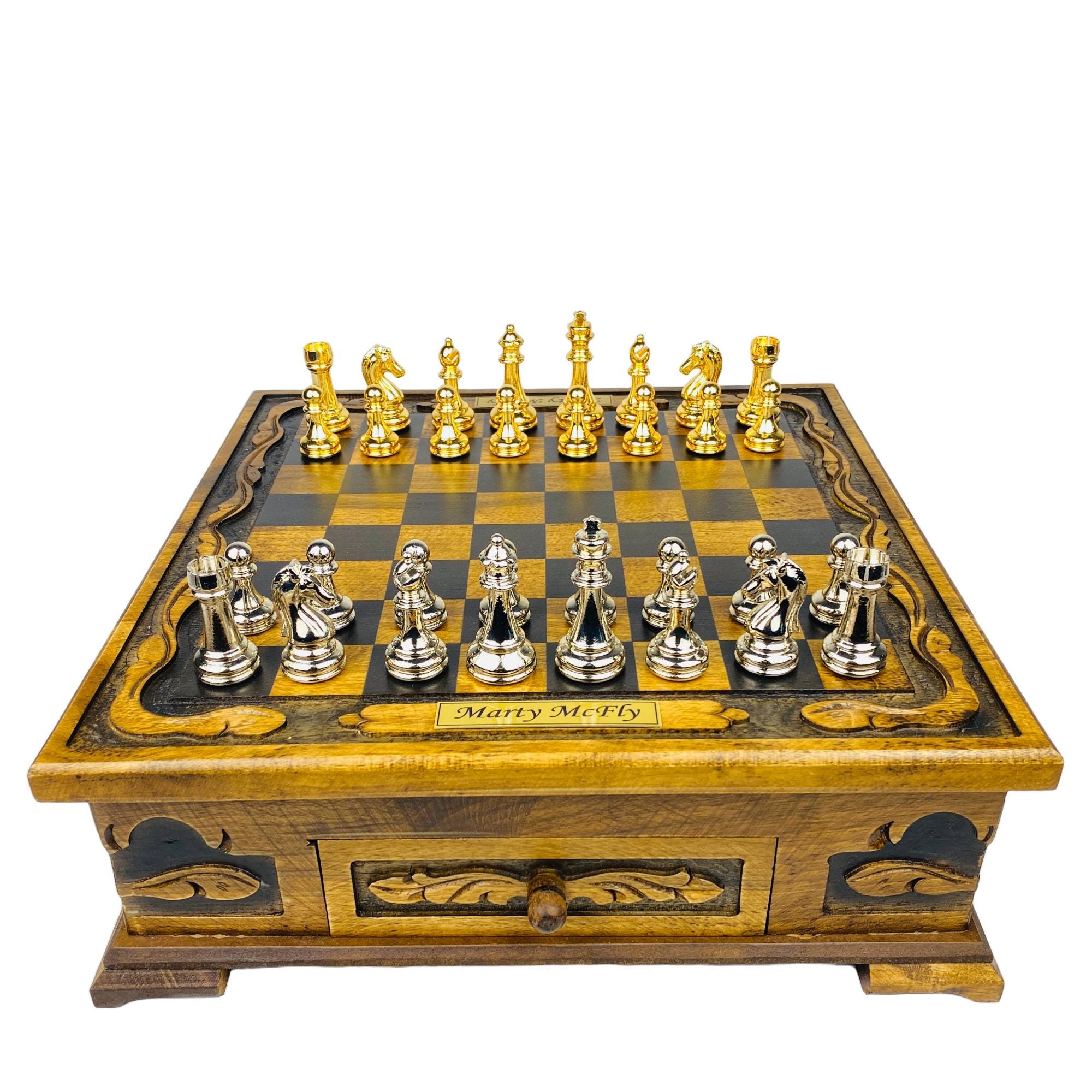 Luxury Chess Set With Classic Style Metal Chess Pieces- High Quality ...