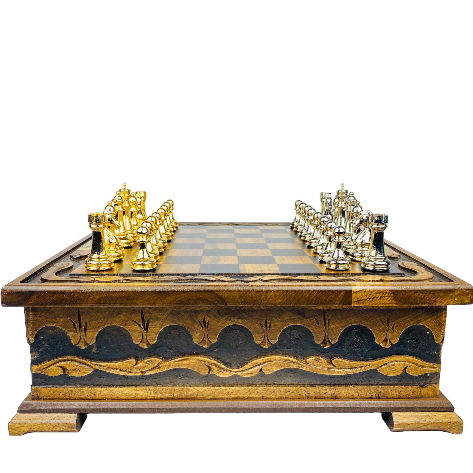 Luxury Chess Set With Classic Style Metal Chess Pieces- High Quality ...