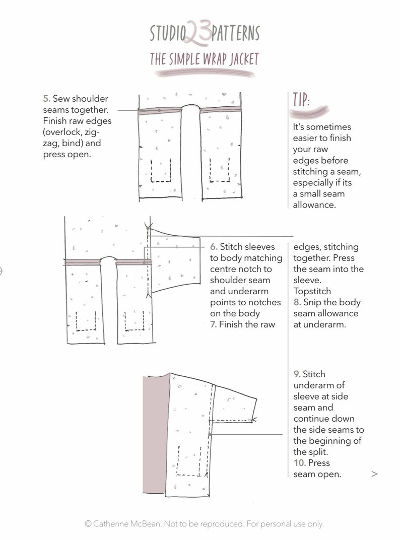 Independent Quality Dressmaking Paper Pattern. Kimono Style Jacket ...