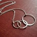 Linked Circles Necklace in Sterling Silver Three Entwined Rings. New ...