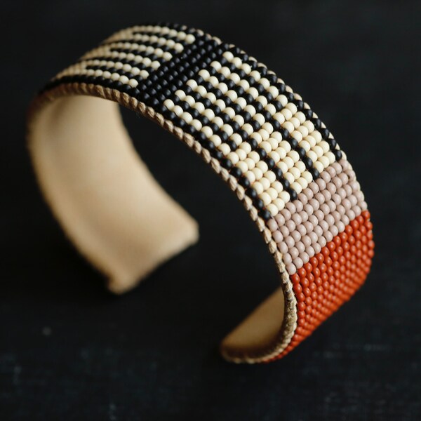 Beaded Cuff Bracelet - Etsy