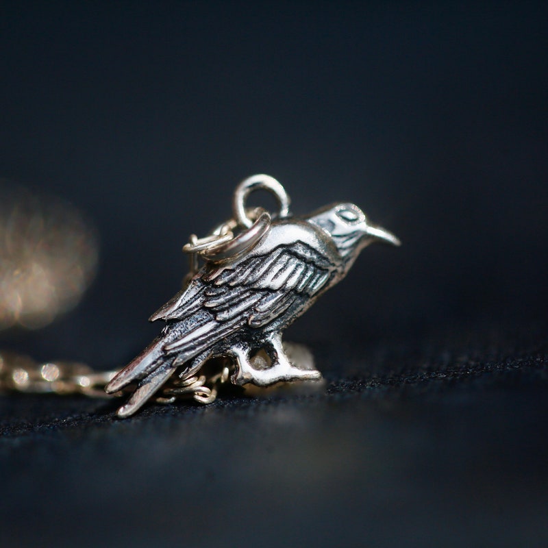 Crow Charm - Etsy
