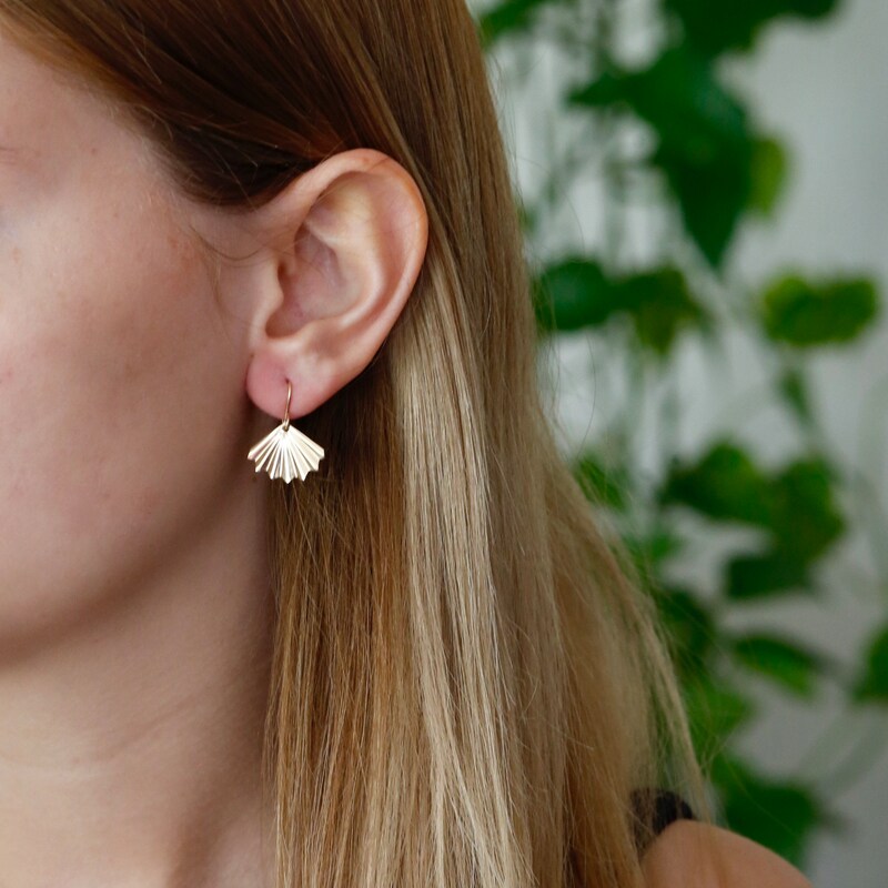 Fan Earrings - Etsy
