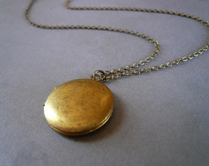 Round Brass Locket - Etsy