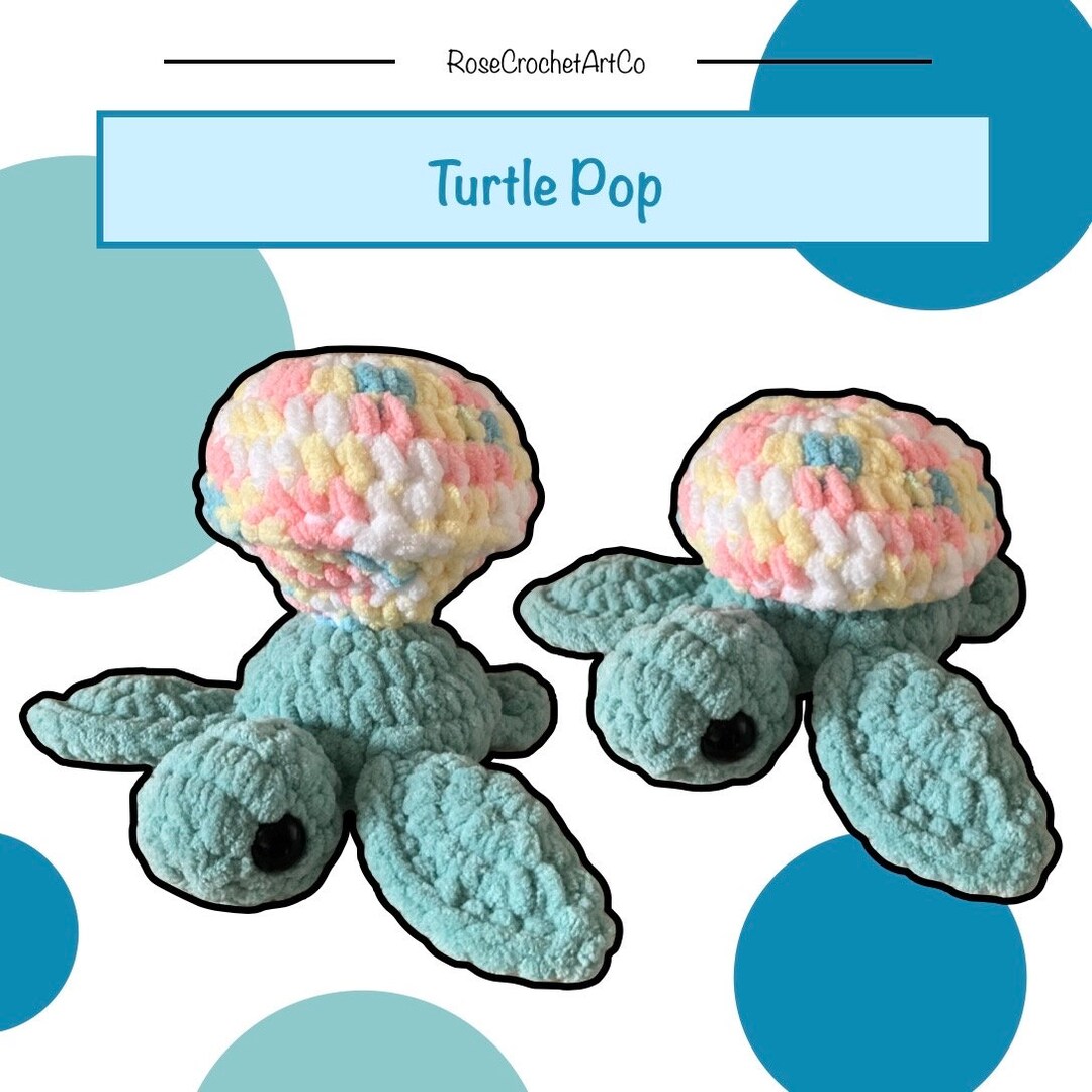 Turtle Pop Fidget Toy Crochet Pattern - Etsy