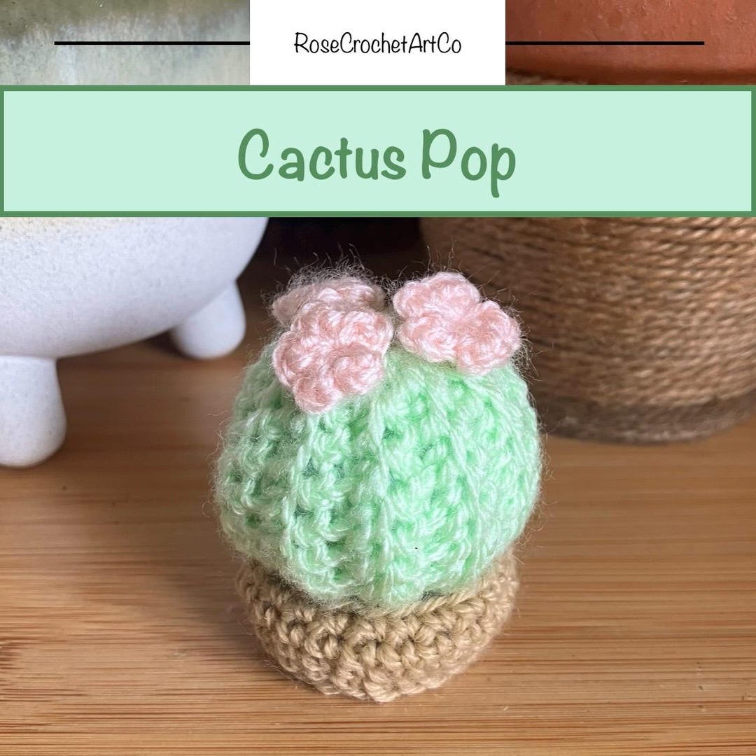 Cactus Pop Fidget Toy Crochet Pattern - Etsy