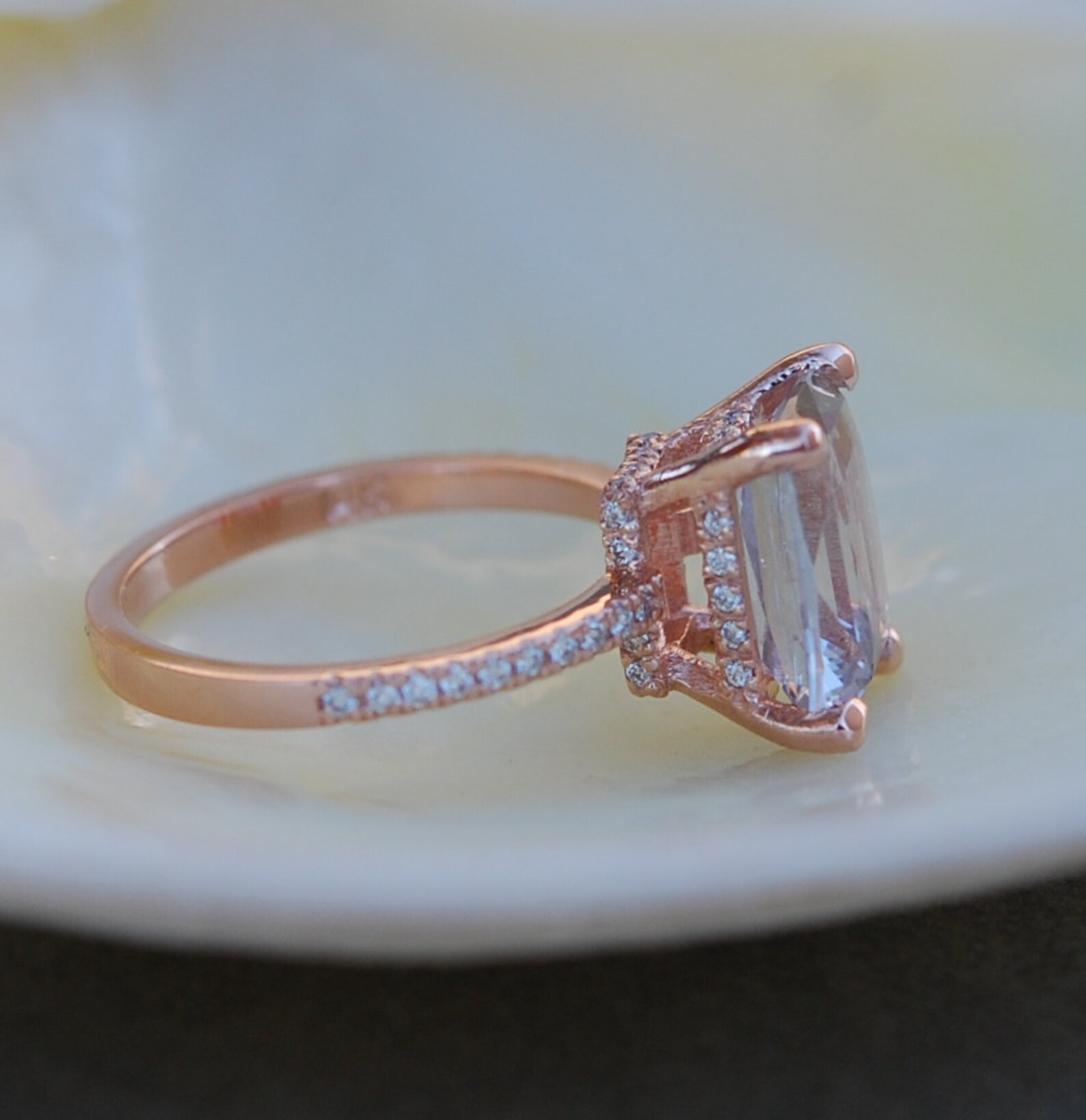 Cushion Engagement Ring. Color Change Engagement Ring Cushion - Etsy