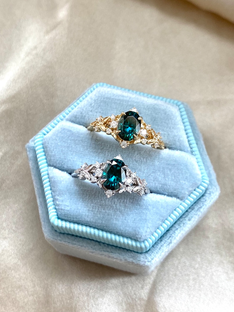 Greta Peacock Sapphire Engagement Ring: Elvish Gold Filigree Design - Etsy