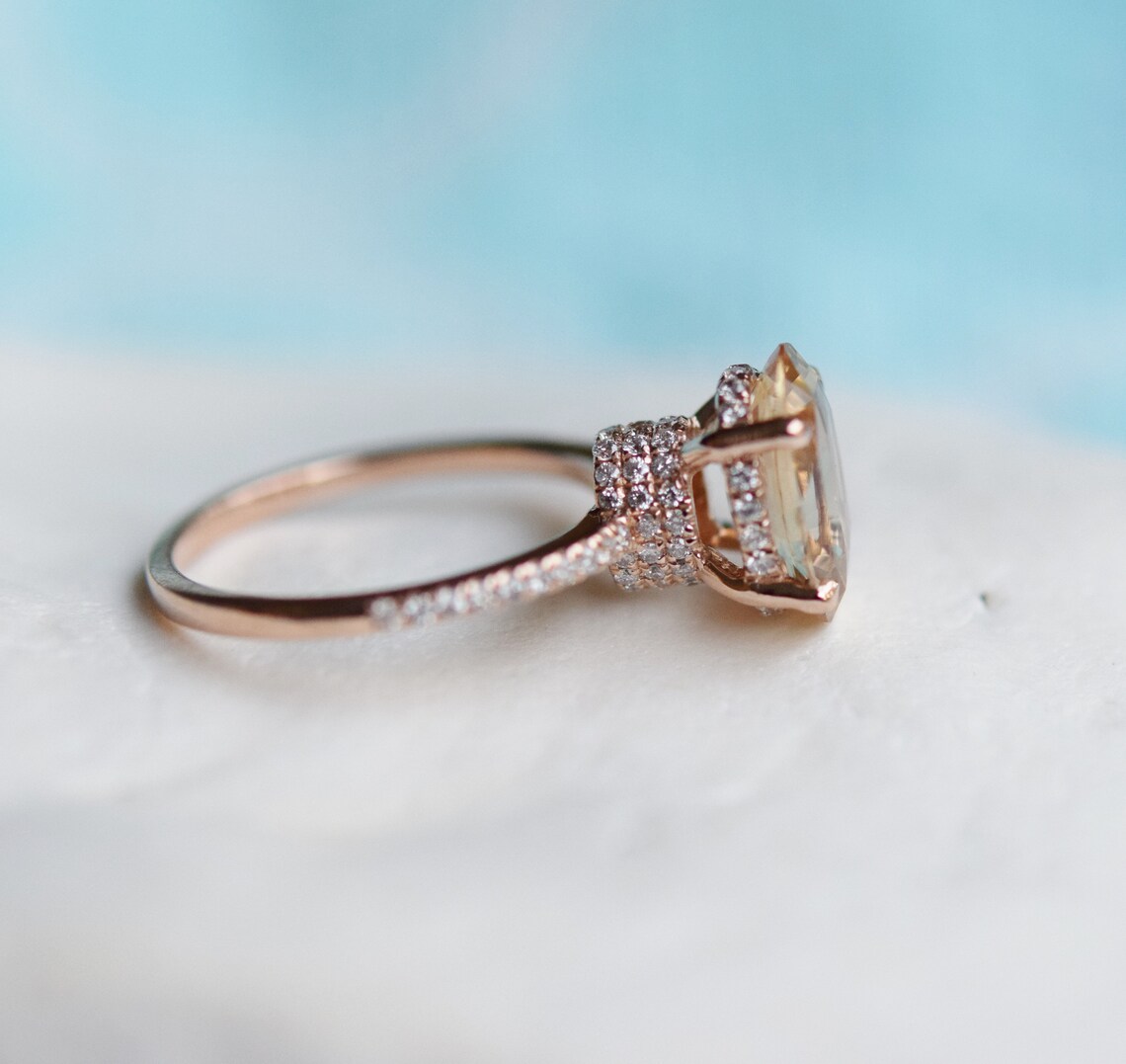 Hazel Sapphire Ring. Engagement Ring. 3ct Oval Sapphire Ring. | Etsy