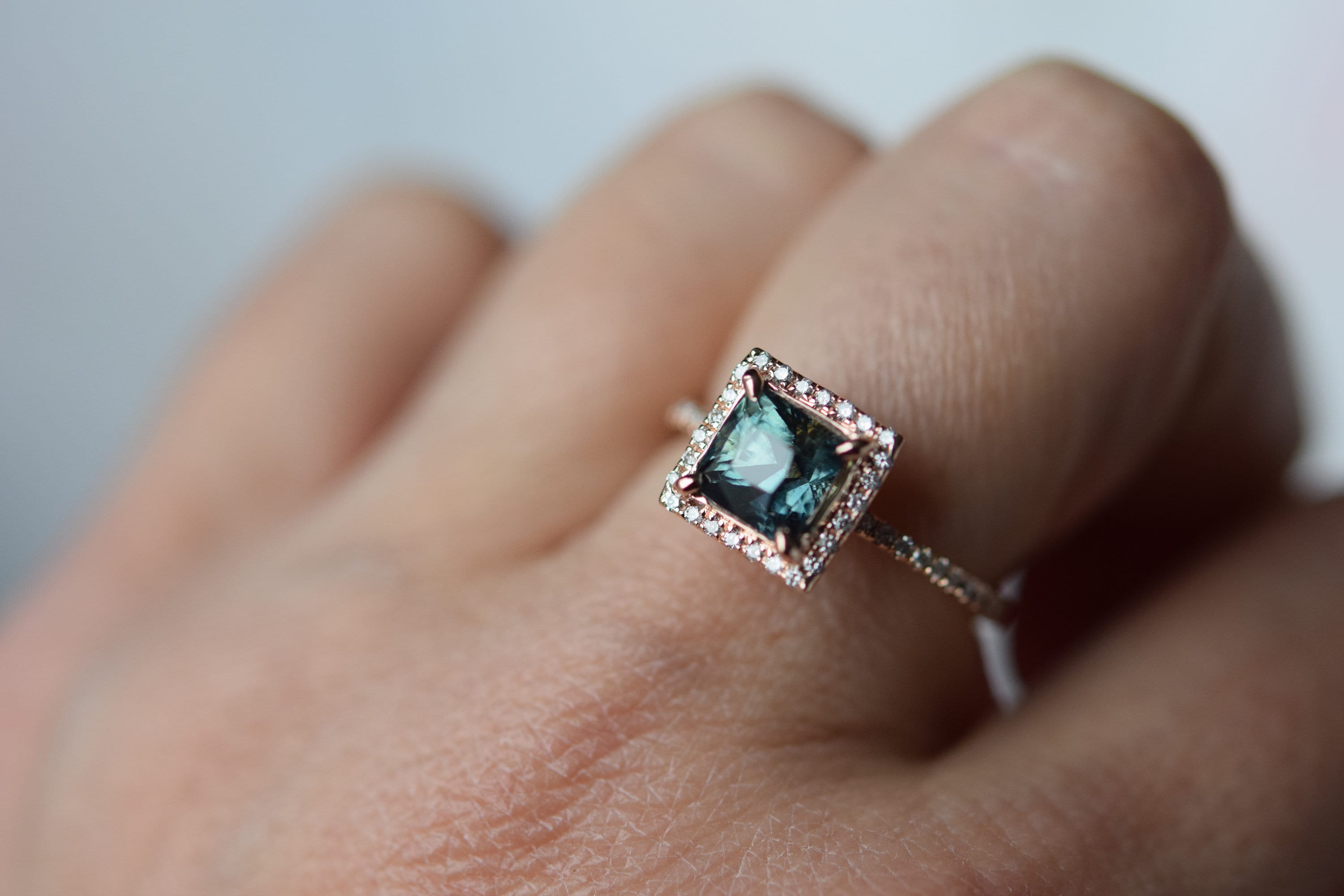 Sapphire Engagement Rings Princess Cut