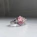 Eowen Pink Sapphire Engagement Ring: Elvish Fantasy White Gold ...