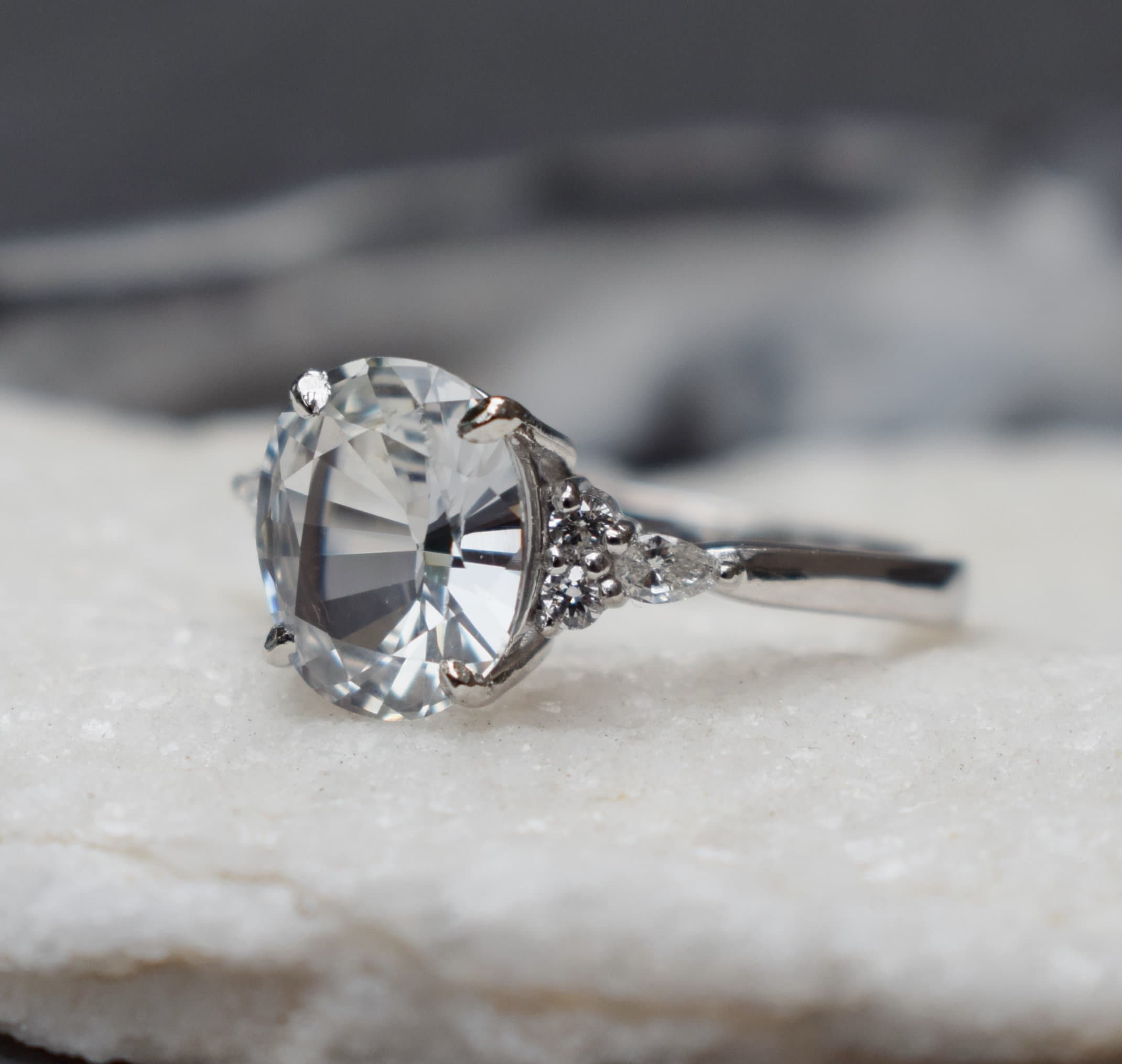 Hail sapphire engagement ring. Color change sapphire ring 2.4ct oval ...