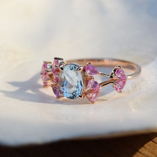 Sweet Pink Engagement Ring - Etsy