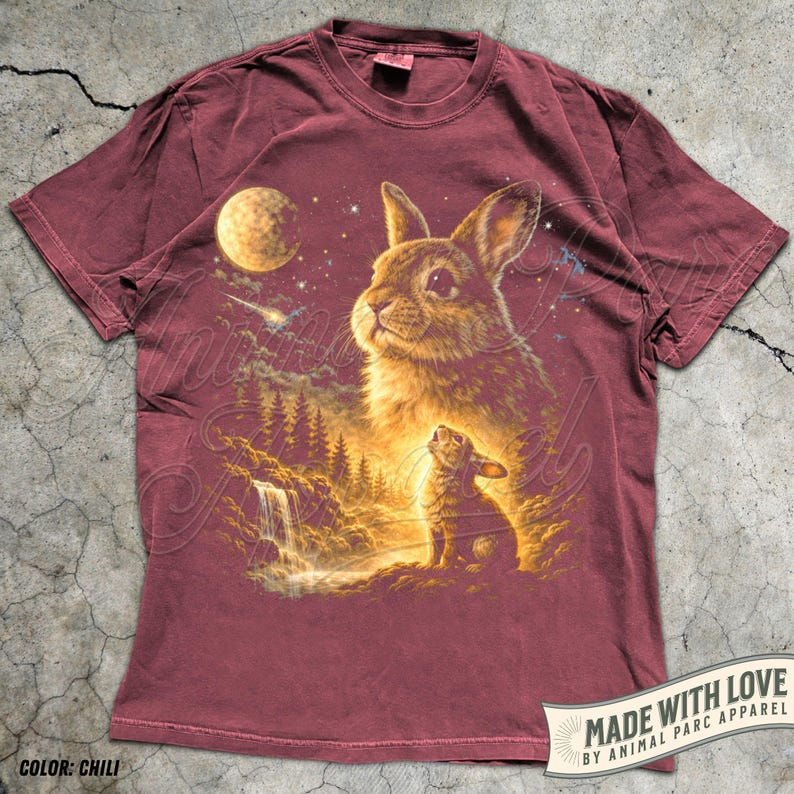Bunny Howling to the Moon Vintage T-shirt, Silly Rabbit Tee Easter Gift ...