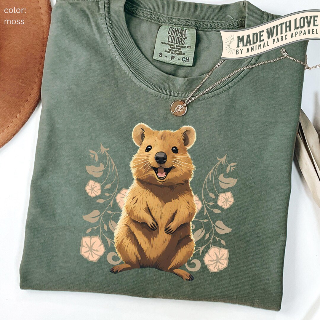 Quokka Vintage T Shirt, Unisex Cute Quokka Graphic Tee, Cute Animal ...