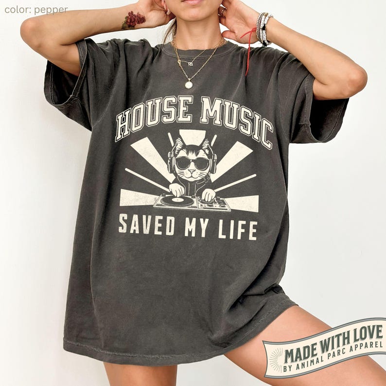 House Music Vintage Tee Raver Shirt, Funny Rave Shirt Gift Raver ...