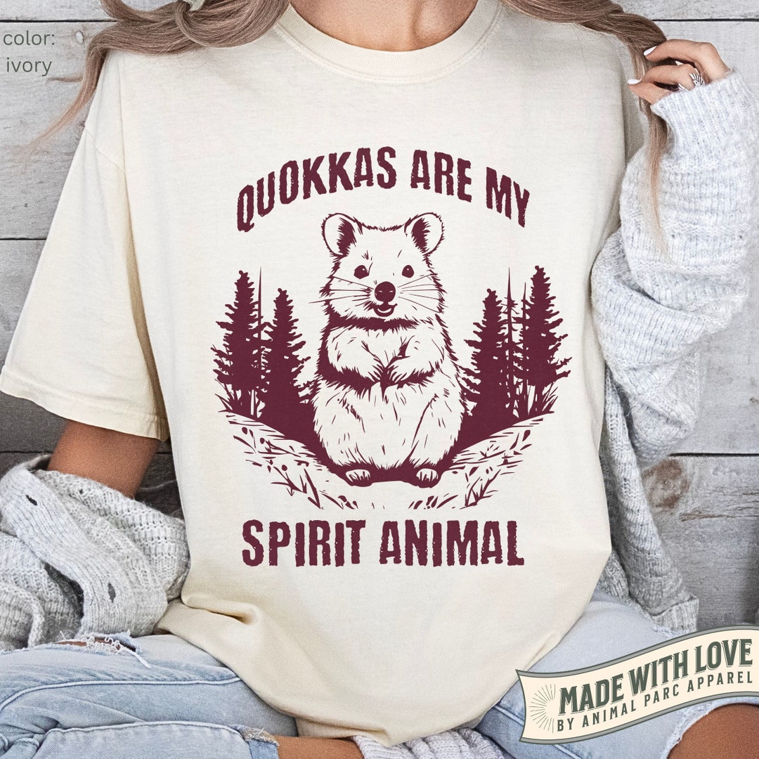 Quokka Spirit Animal Vintage T Shirt, Cute Quokka Shirt Happy Quokka ...
