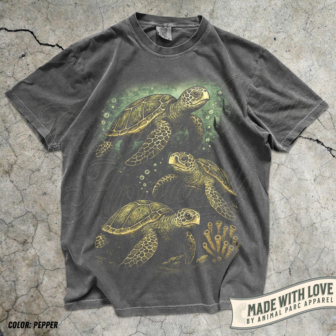 Sea Turtle Shirt, Ocean Graphic Tee, Marine Life T-shirt, Save the ...