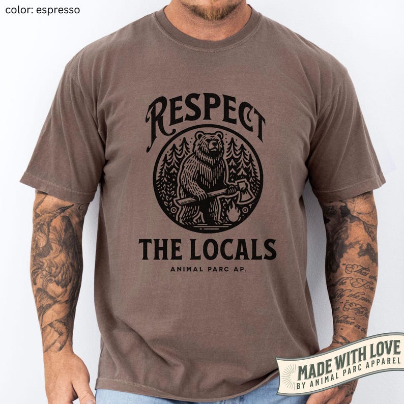Lumberjack Bear Shirt Gift Woodcutter Shirt Lumberjack Gift Dad Bear ...