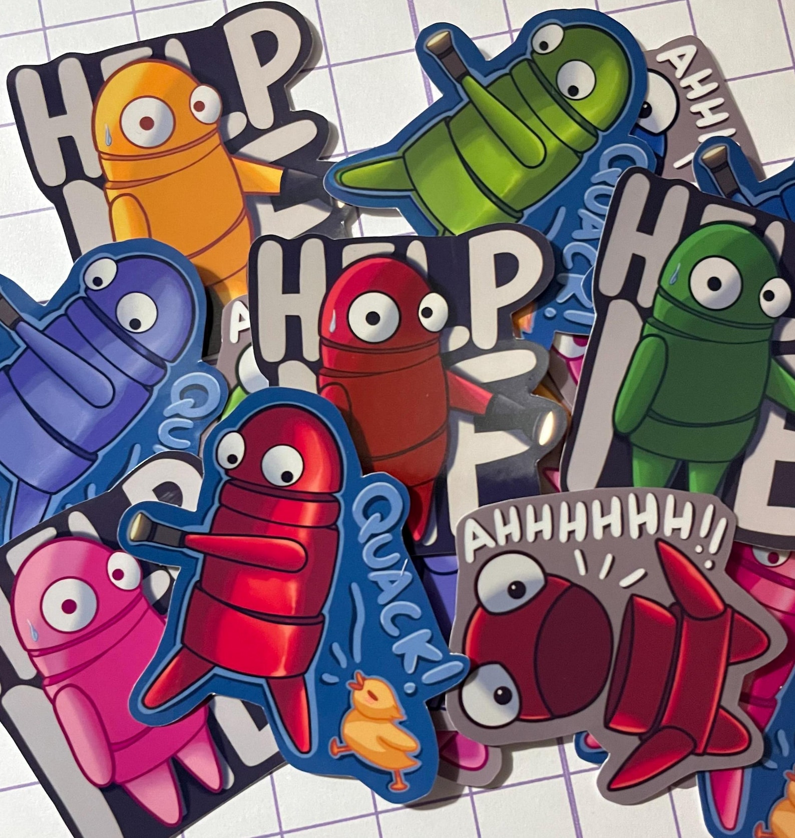 REPO Meme Sticker, Gamer Stickers, Help Me, Screaming, R.E.P.O Horror ...