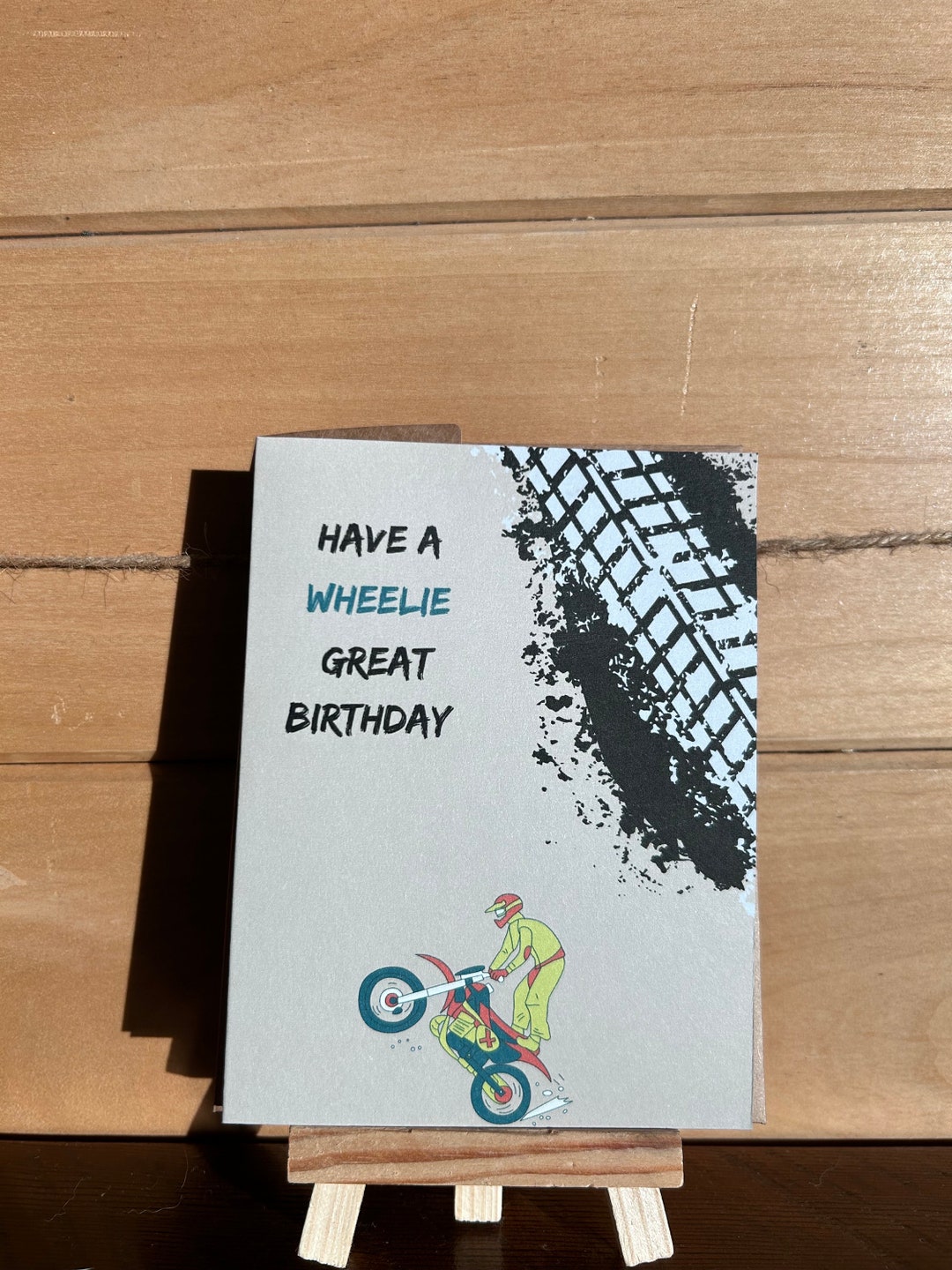 Happy Birthday Card-have a Wheelie Great Birthday - Etsy