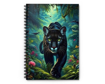 Jungle Theme Spiral Notebook Ruled Line, Notebook, Notebook for Student ...
