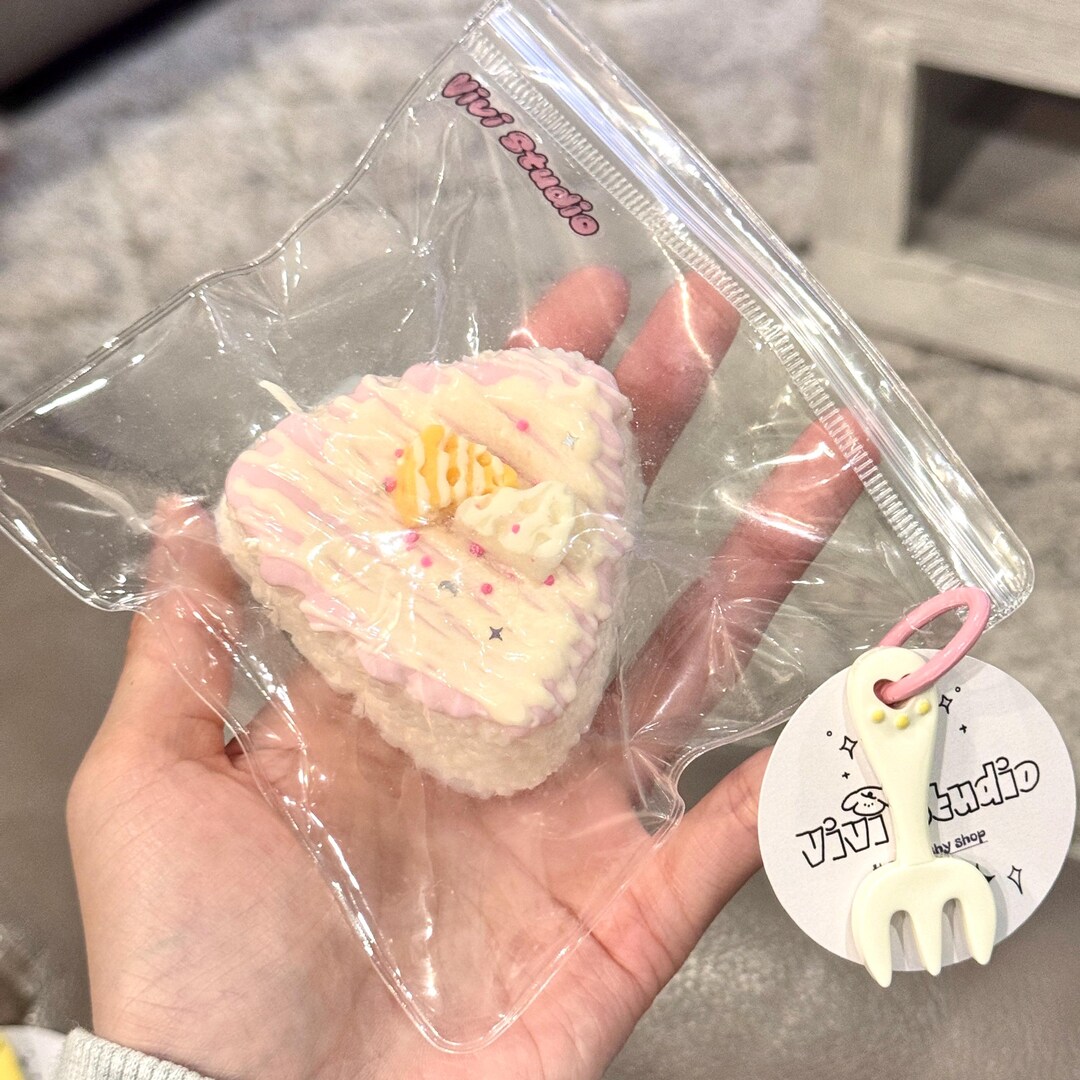 Taba Squishy, Food Squishy, Pink Rice Ball, Handmade, Vivi Studio - Etsy