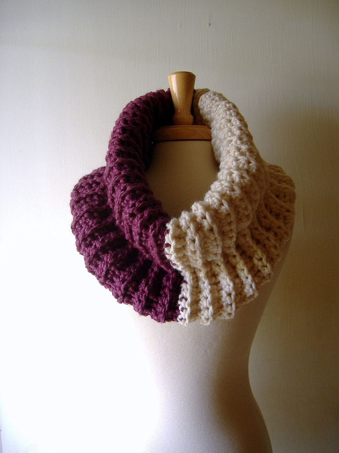 Crochet Cowl, Neck Cowl, Infinity Wrap, Snood, Oversized Cowl, Neck ...