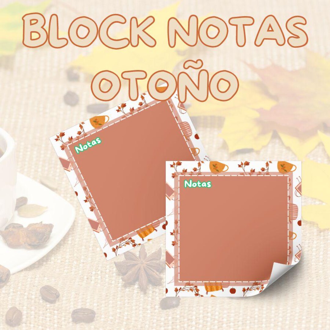 Printable Notepads Fall Theme / Canva Template - Etsy