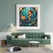 Mermaid, Nautical, Stained Glass Inspired, Metal Sign, Sublimation Sign ...