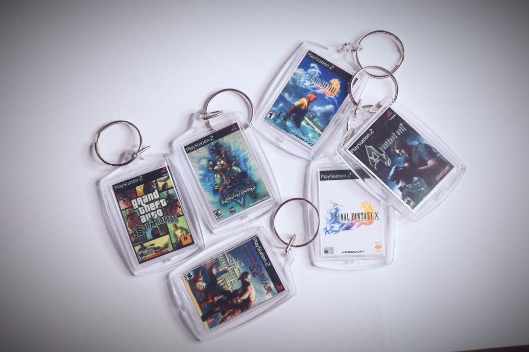 PS2 Game Art Keychain – Choose Your Favorite Iconic Playstation 2 Game ...