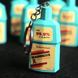 Mouthwashing Bottle Keychain | 3D Printed Dragonbreath Mouthwash ...